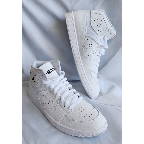 Nike | Shoes | Nike Air Jordan Access Mens Shoes White Pale Ivory ...
